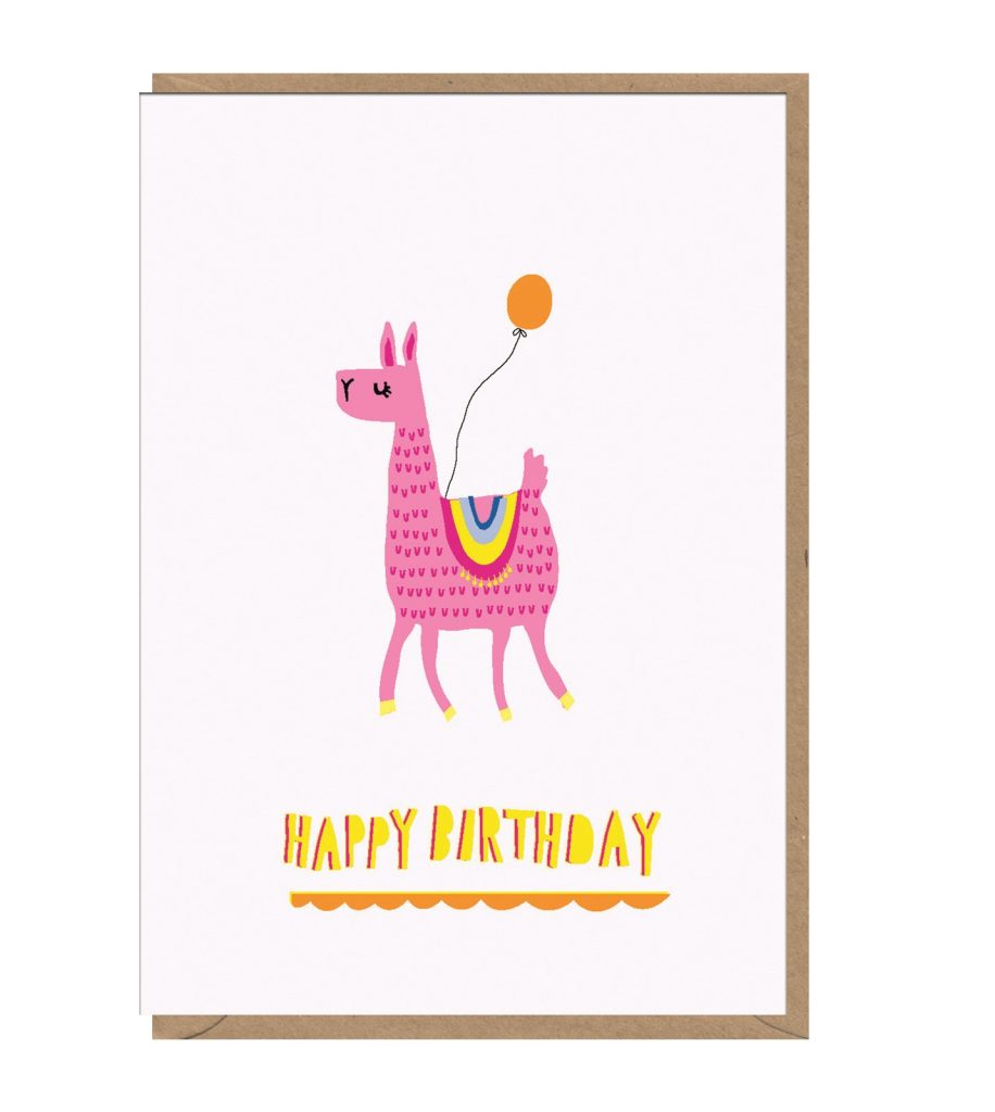 Birthday Llama Card – MAKE – Independent Bristol Boutique